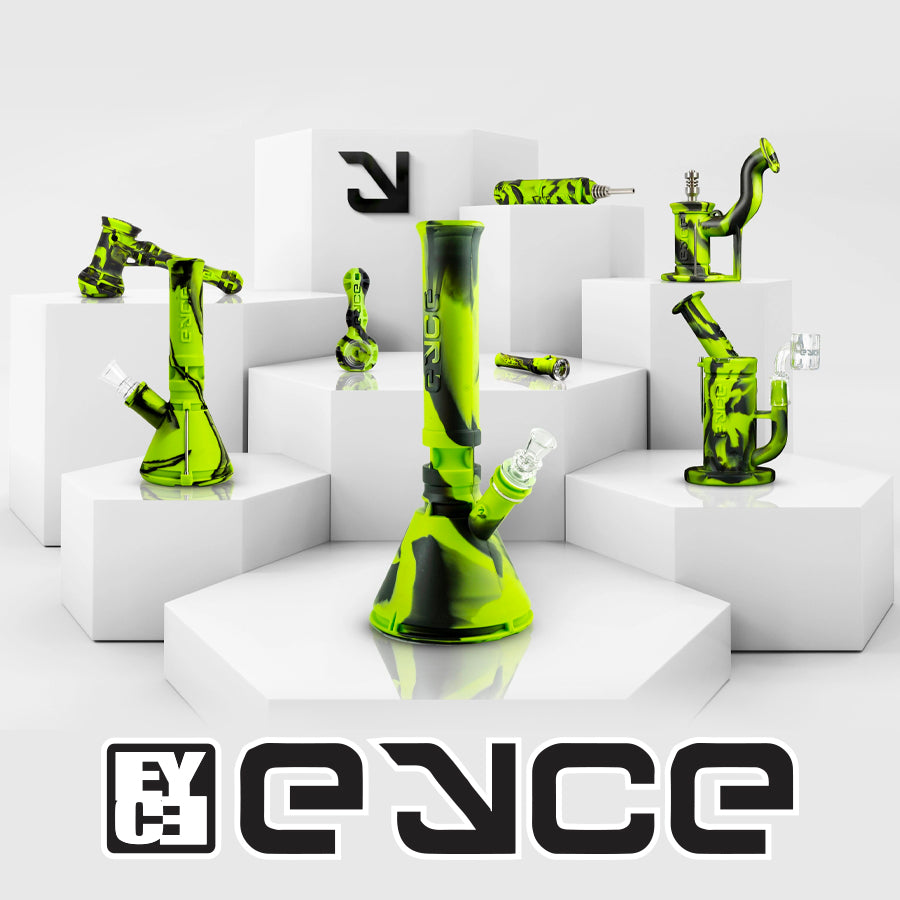 Eyce Molds: Silicone Pipes with Glass Bowl and Banger
