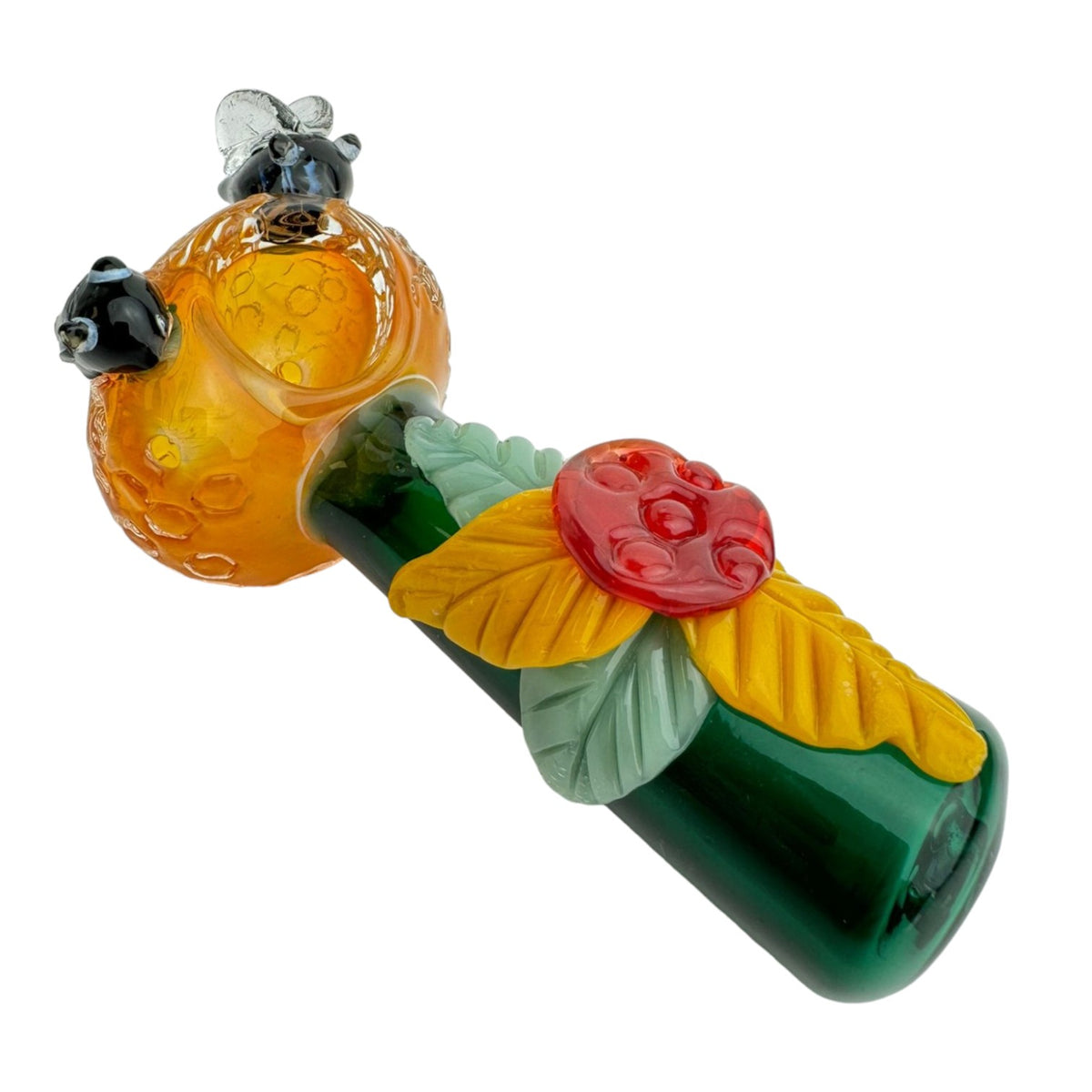 5" Honey Bee Hive Glass Hand Pipe – SmokeTokes