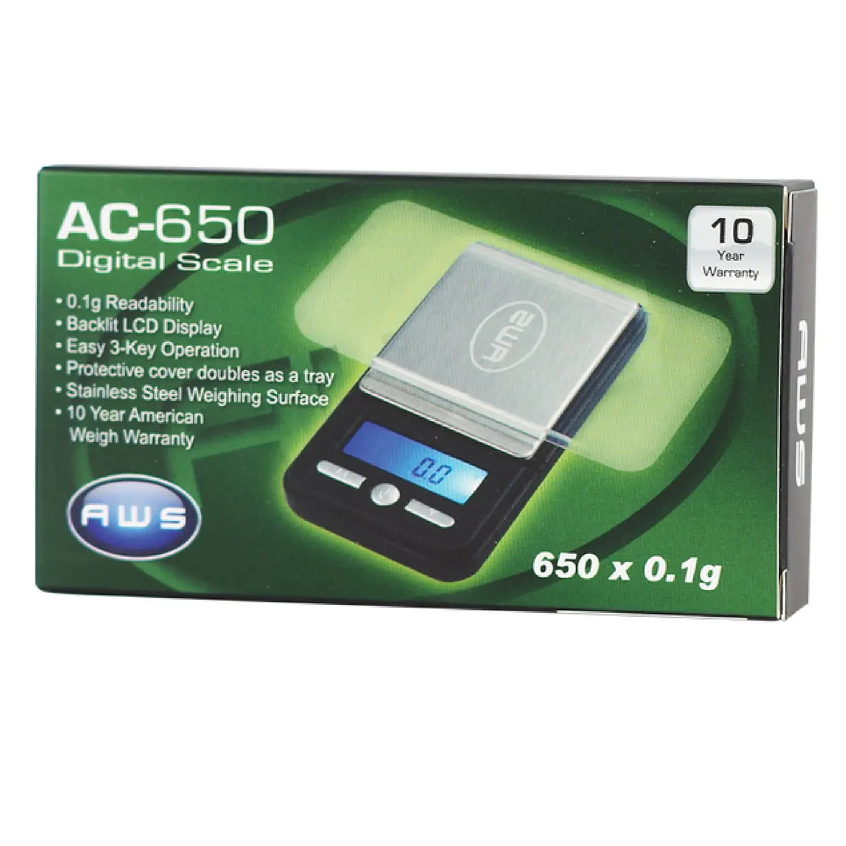 AWS AC-650 Digital Scale 650g x 0.1g – SmokeTokes