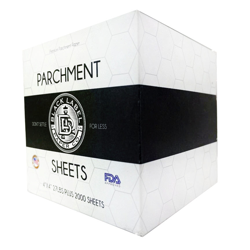 Black Label Parchment Paper 4X4 27 Lb Plus 2000 Sheets – SmokeTokes