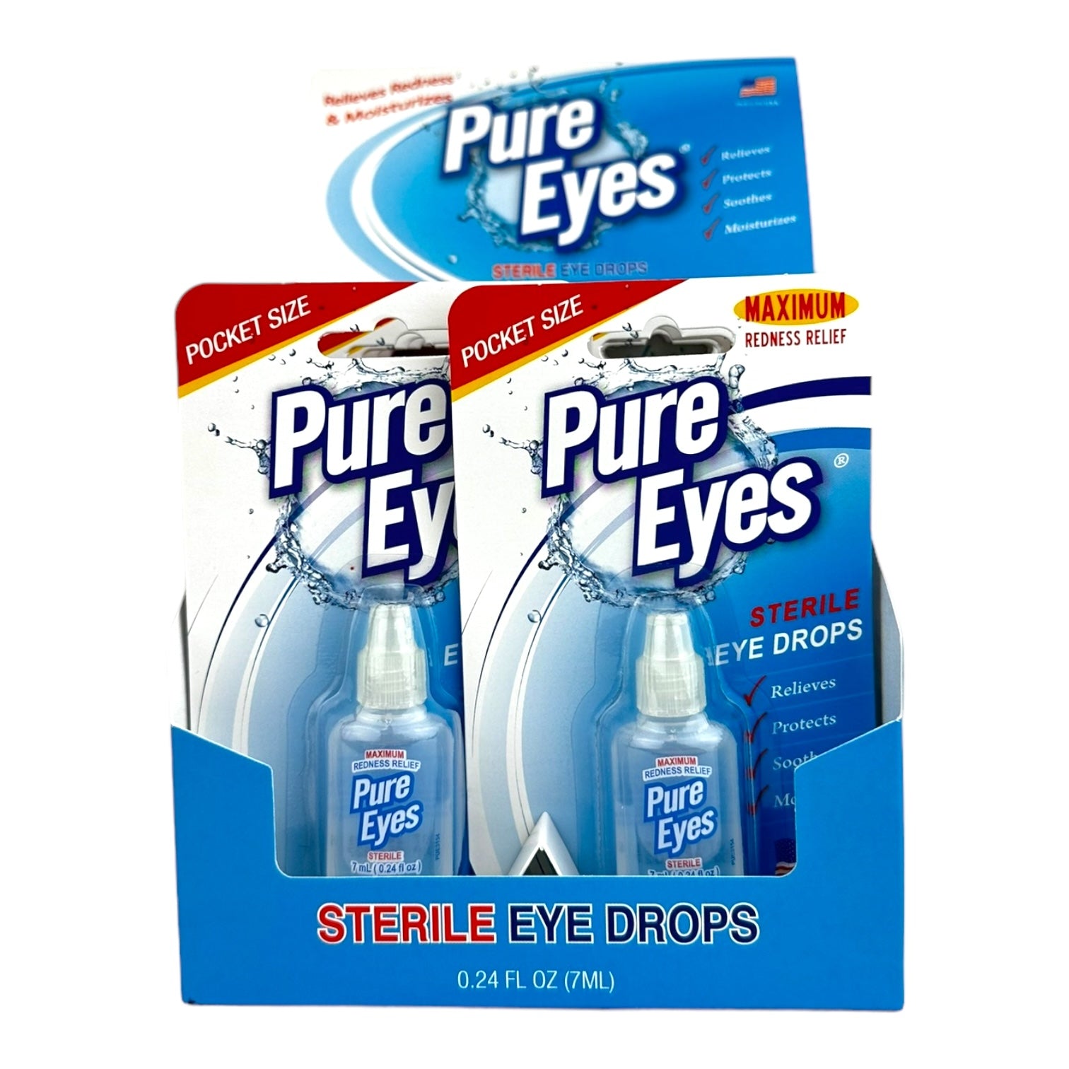 Pure Eyes Sterile Eye Drops 12ct Display | 6 Displays / Case – SmokeTokes