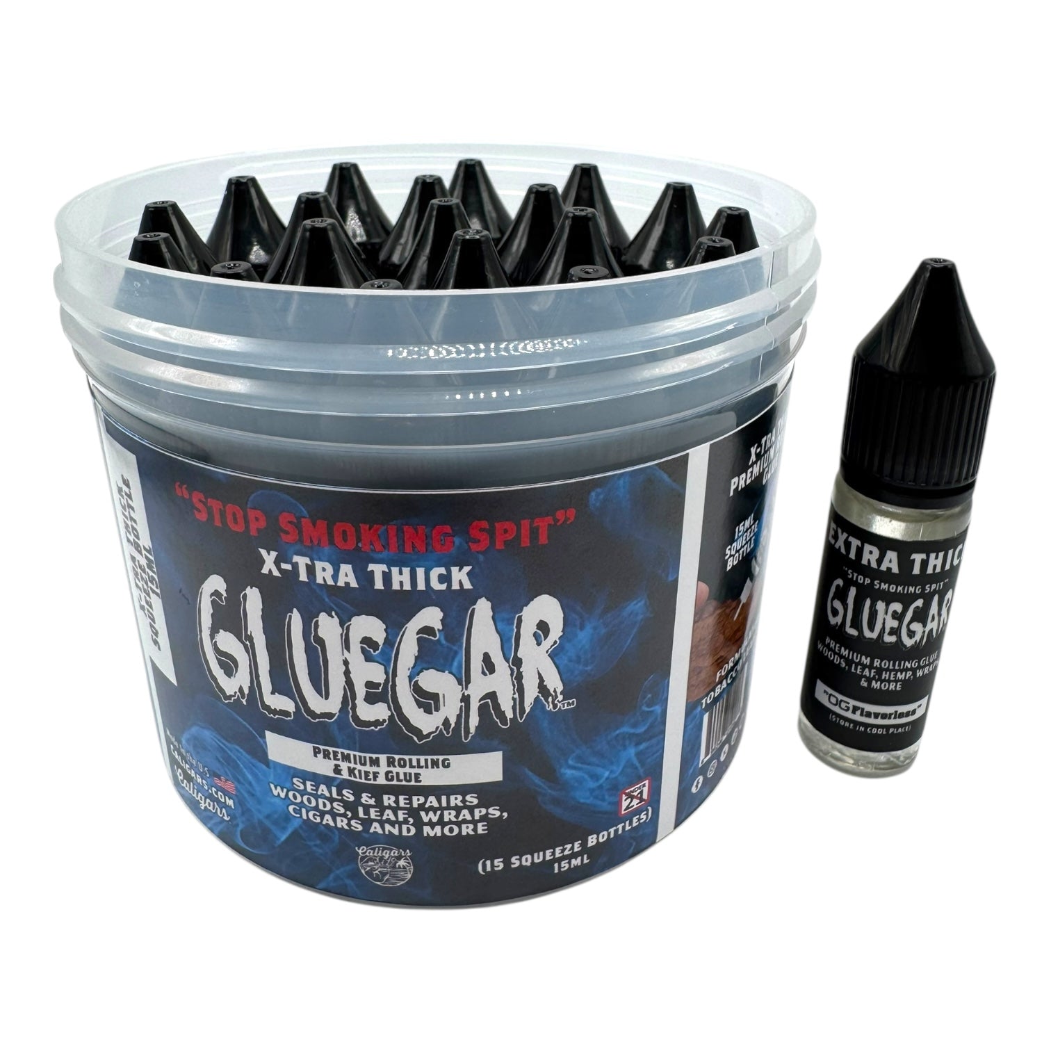 GlueGar X-tra Thick 15ml Squeeze Bottle (15 Bottles) – SmokeTokes