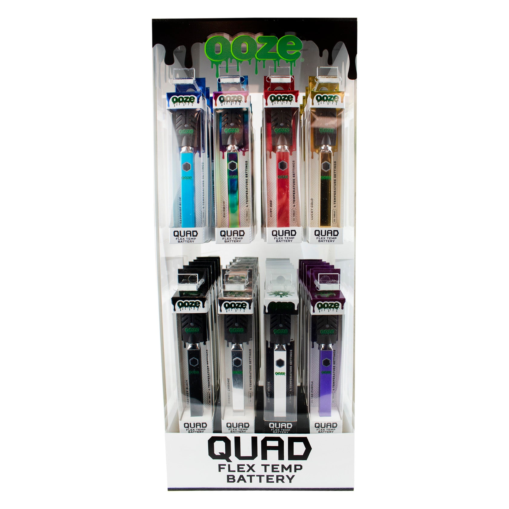 Buy Bulk Ooze Quad Flex Vape Pen Battery | Wholesale Prices
