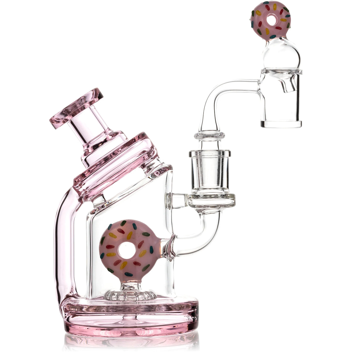 TX32 - MK100 Glass Toxic Donut Recycler Rig – SmokeTokes