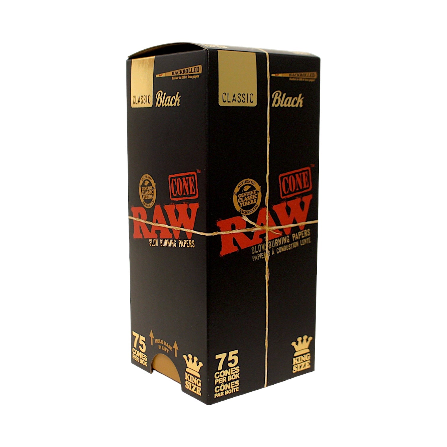 Buy Raw Black Classic Cone King Size – 75ct Display | Smoke Tokes ...