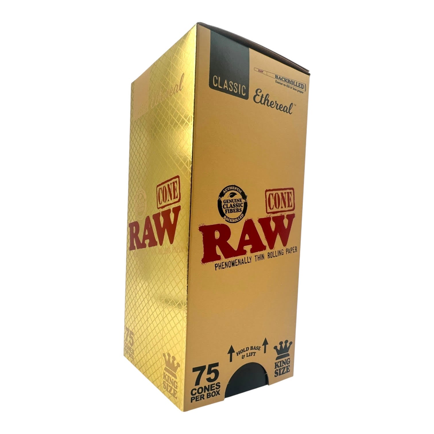 Buy Raw Classic Ethereal King Size Cones Box Of 75 Smoketokes