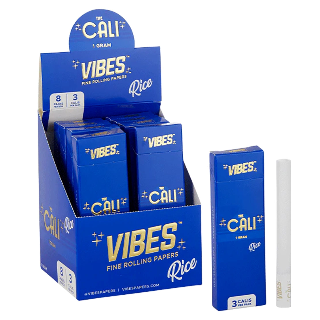 Bulk VIBES The Cali 1 Gram Rice Paper – Quality Rolling Papers