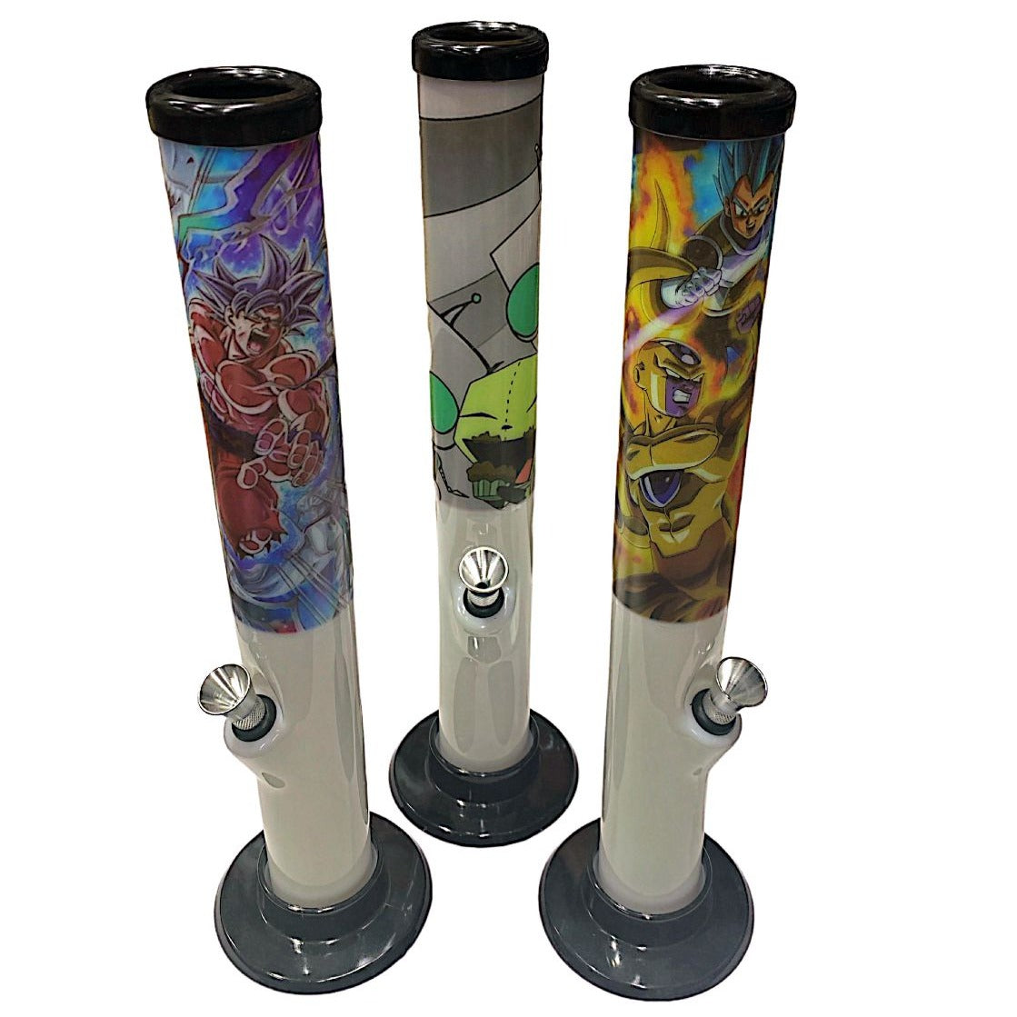 Acrylic Water Pipe Mix Super Hero's 12"x1"1/2