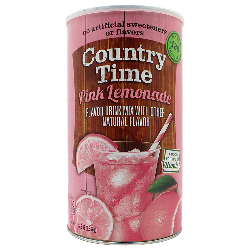 Country Time Pink Lemonade Safe Can Distributor Store