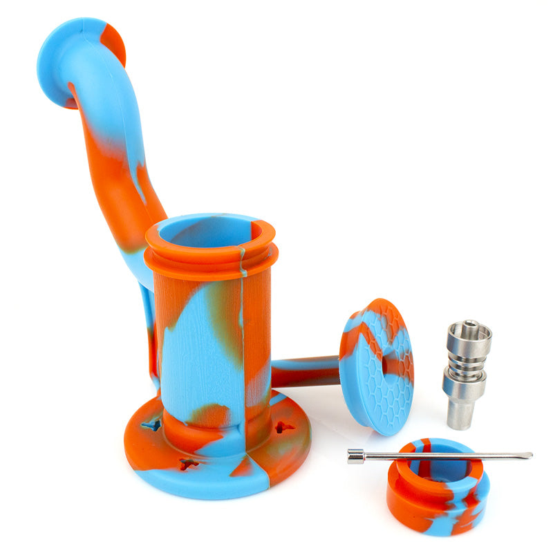 7" Honeycomb Silicone Oil Rig – SmokeTokes