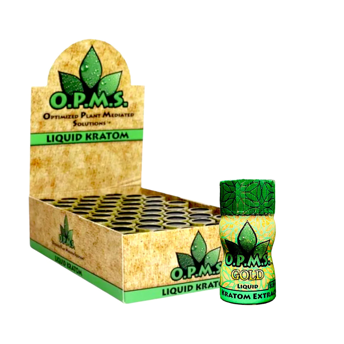 O.PM.S. GOLD Kratom Shot 48ct | OPMS Gold Liquid Kratom Extract Shot