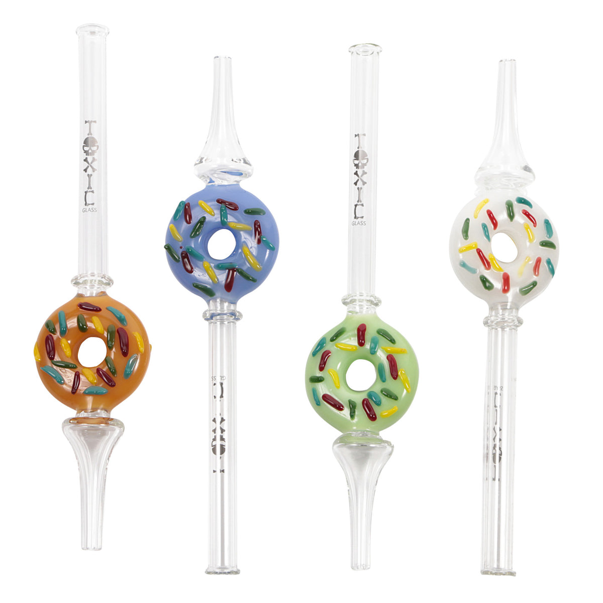 TXNC4 – Toxic Donut Nectar Straws by MK 100 Glass – SmokeTokes