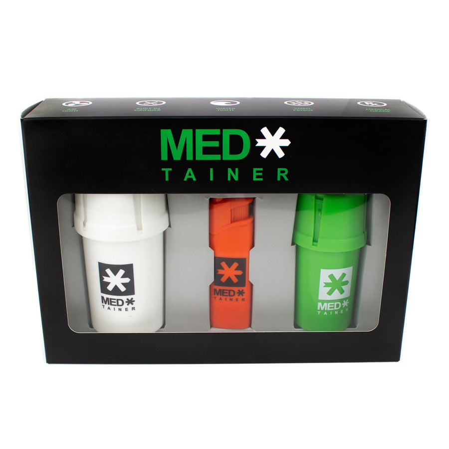 Medtainer: Plastic Dry Herb Container with Grinder – Smoke Tokes